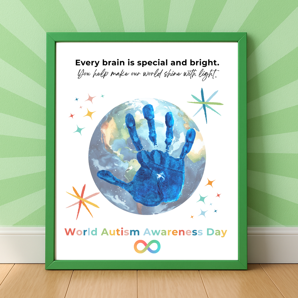 World Autism Acceptance Day Handprint Craft Printable | Autism Awarene ...
