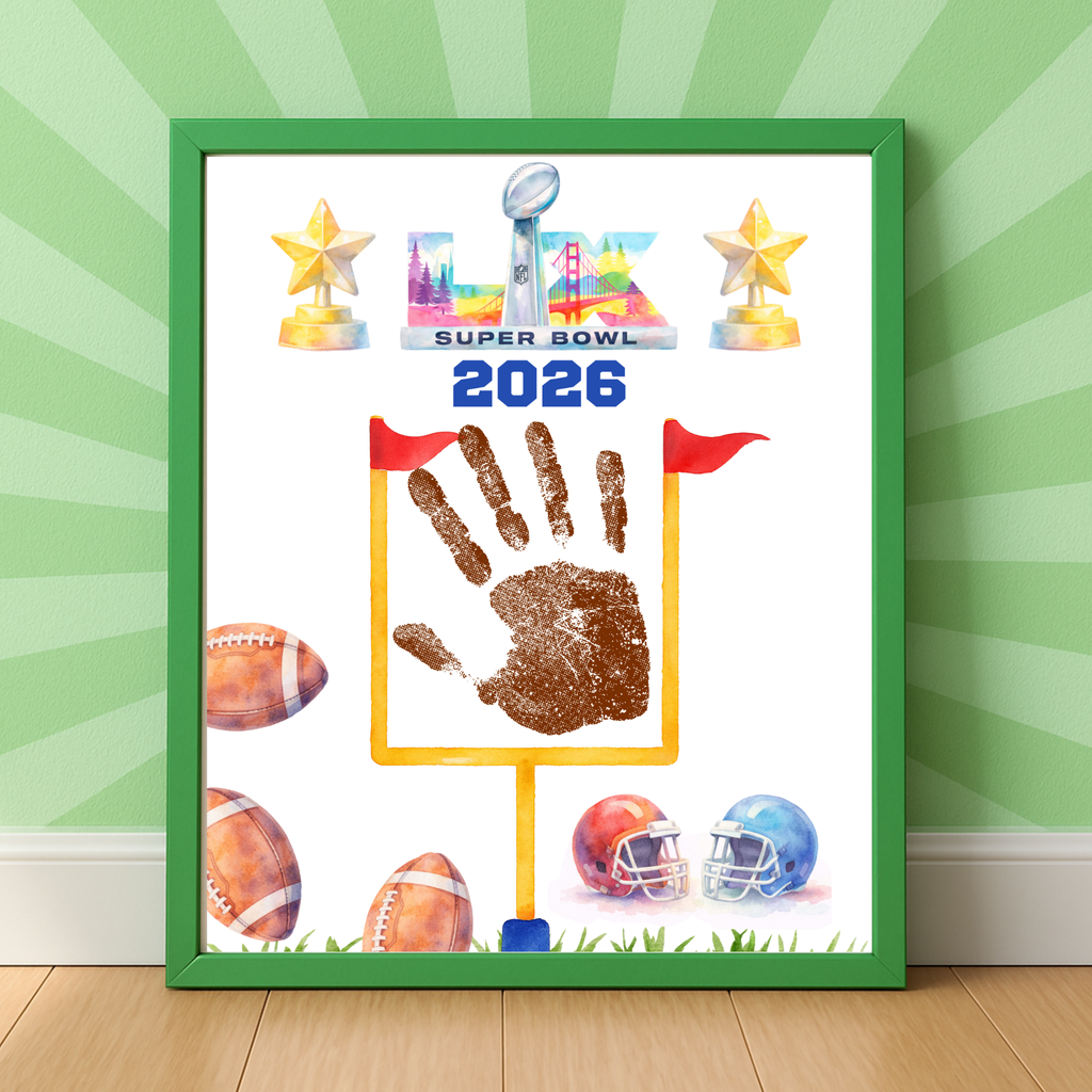 Football Championship 2026 Handprint Craft Printable for Kids | Big Ga ...